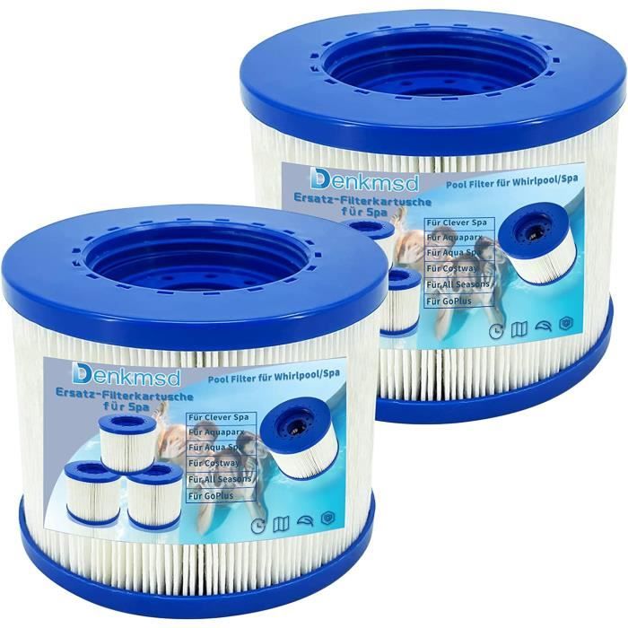 Denkmsd Lot de 2 Filtre de Spa a Visser, Filtre pour Clever Spa ...