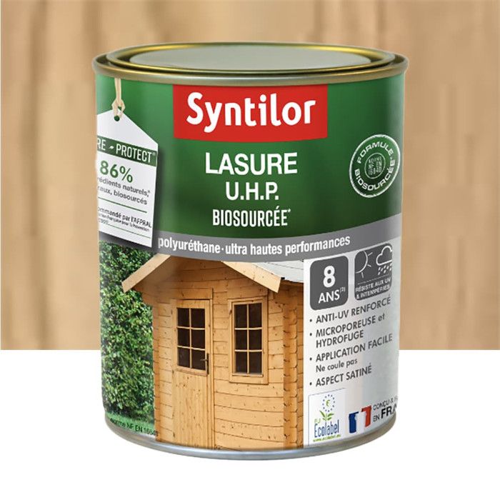 Lasure - SYNTILOR - Nature Protect - Incolore - Satiné - 1 L - 8 ans de protection - Cdiscount ...