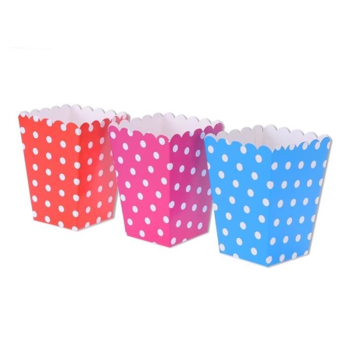 Récipient À Biscuits 36 Pièces Boîtes De Pop-Corn Pop-Corn Cas Pop-Corn ...