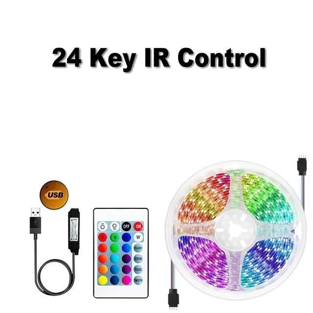 BANDE LED,24k controller-1M Full Set--Bande Led Usb pour rétro éclairage Tv, décoration de ...