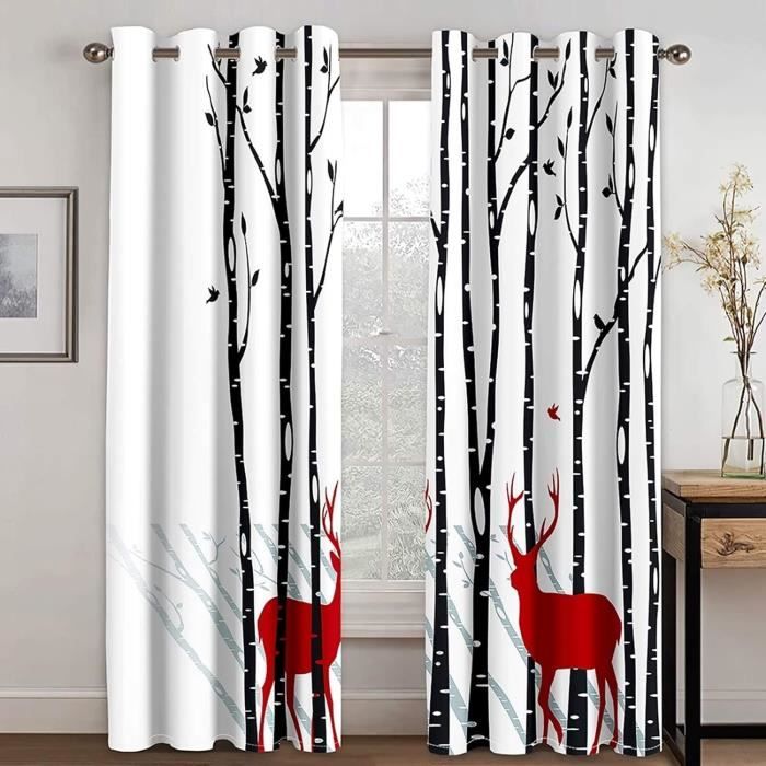 Lot Rideau Thermique, Rideaux Salon Design Moderne 137X138Cm Rideau ...