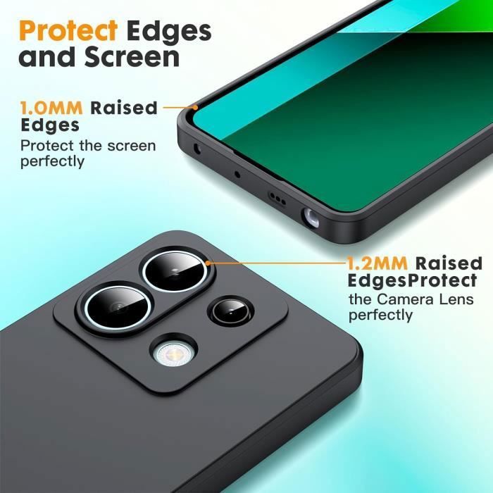 Coque pour XIAOMI REDMI NOTE 13 PRO 5G - 2 vitres verre trempé coque ...