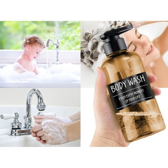 Flacon de shampooing à remplir Distributeur de savon - En plastique ...
