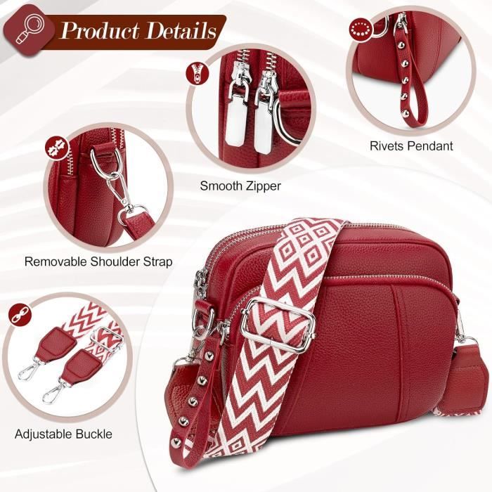 Sac Bandoulière Femme Sac A Main Femmes Bandoulieres En Pu Cuir Sacs ...