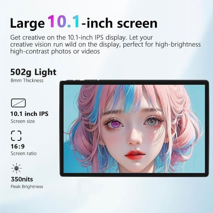 Tablette Tactile 10.1 Pouces - GOODTEL - 14 Go - 128 Go - Android 13 ...