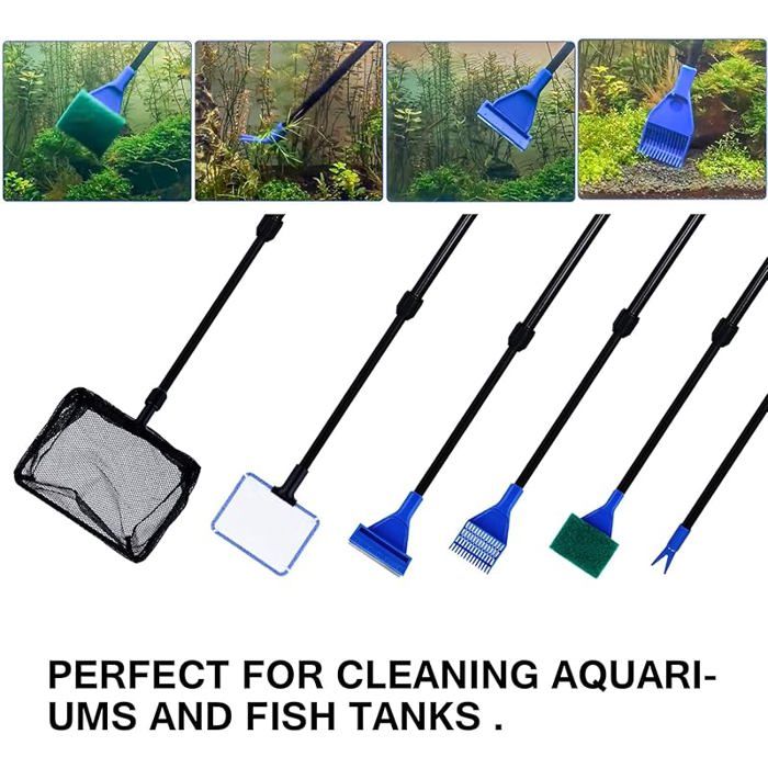 9 en 1 Outils pour Aquarium pour Tailr s Plantes Aquatiques Netage de l ...