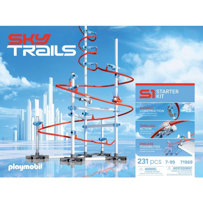 SkyTrails Kit de démarrage, Circuit aérien Starter kit, 231 pièces, dès ...