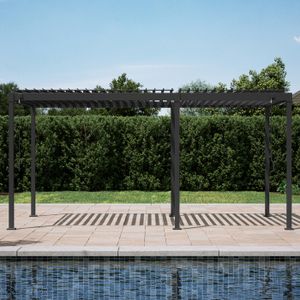 Pergola bioclimatique 5m - Cdiscount