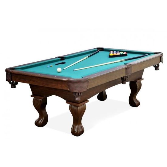 Table de Billard Classique Saloone - Mixte - Adulte - Intérieur - Blanc ...