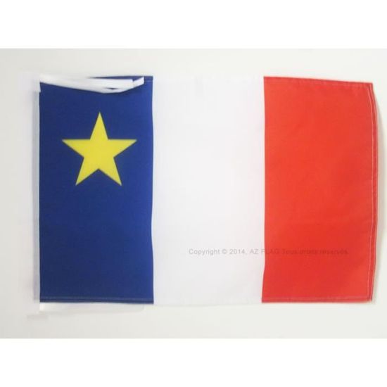 Drapeau Acadie 45x30cm - acadien - Canada Haute qualité - Cdiscount Maison