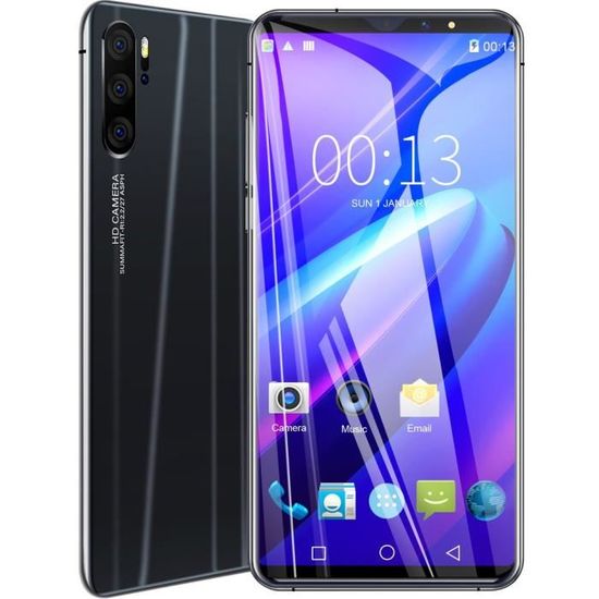 P41Pro 6,3'' téléphone intelligent 512 Mo + 4G grand écran téléphone ...