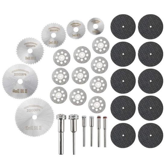 32 Pcs Disque À Tronçonner Pour Perceuse, Disque Pour Métal, Bois ...