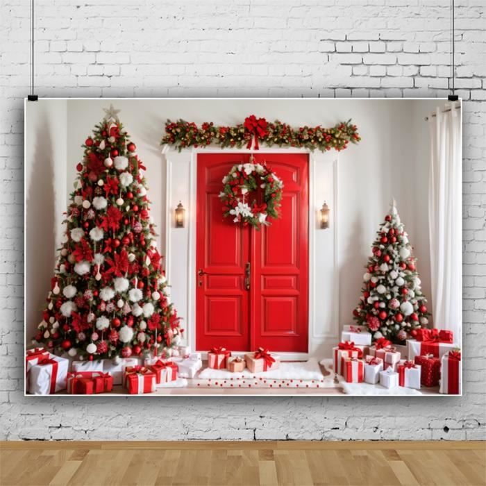 Toile de fond pour photographie de Noël 2.1x1.5m - Cadeau rustique ...
