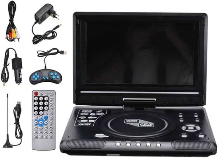 9.8 Pouces Portable Maison Voiture Lecteur DVD Vcd CD Lecteur TV USB ...