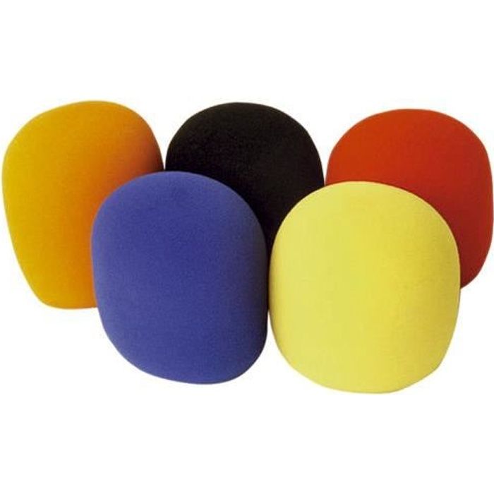 5 BONNETTES DE MICRO MICROPHONE COULEURS ASSORTIES - Cdiscount TV Son Photo
