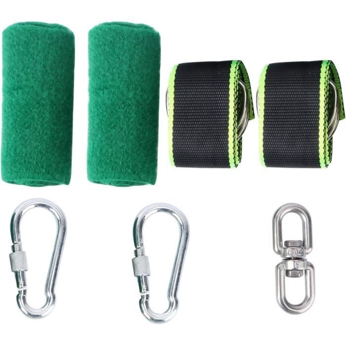 Arbre Swing Sangle Pendaison Kit Heavy Duty Sangles Hamac Swing Pivotant Mousquetons Crochets ...
