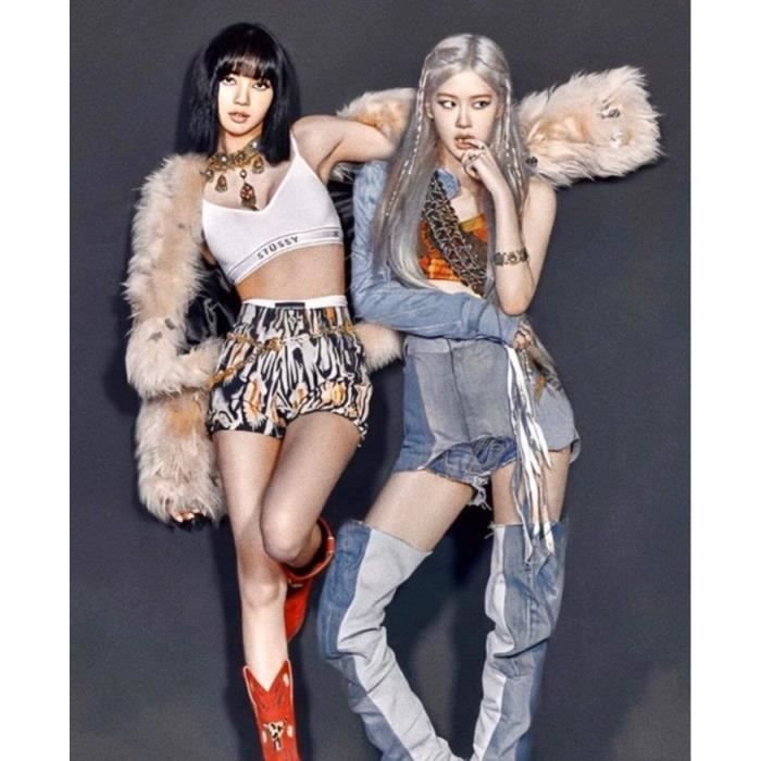 GUd-3014 5D DIY Blackpink Lovesick Girls Cover Photo Peinture Diamant Complet Broderie Diamant ...