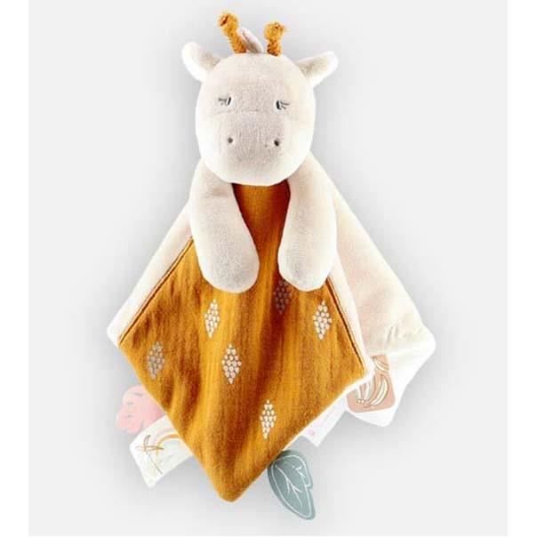 Doudou girafe en peluche Veloudoux® - NOUKIE'S - Tiga - Bébé - Mixte ...