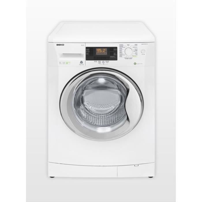 Beko WMB 91445 HLC, Autonome, Charge avant, Blanc, boutons, Rotatif ...