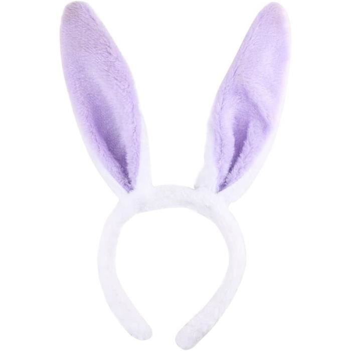 Serre Tête Oreilles De Lapin En Peluche Avec Oreilles Danimaux