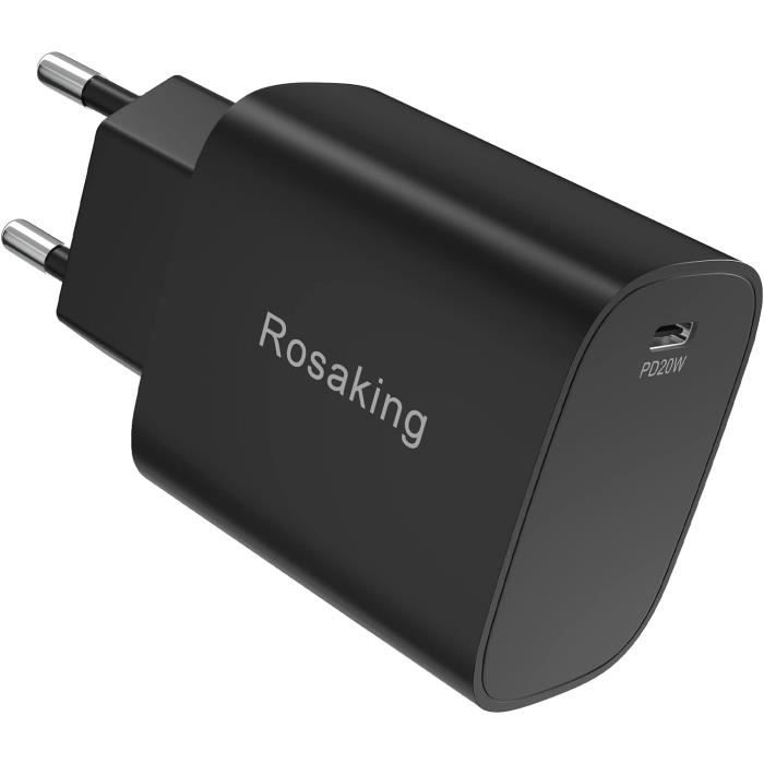 Chargeur Rapide, 20W Chargeur Usb C Pd Adaptateur,Chargeur Secteur Pour ...