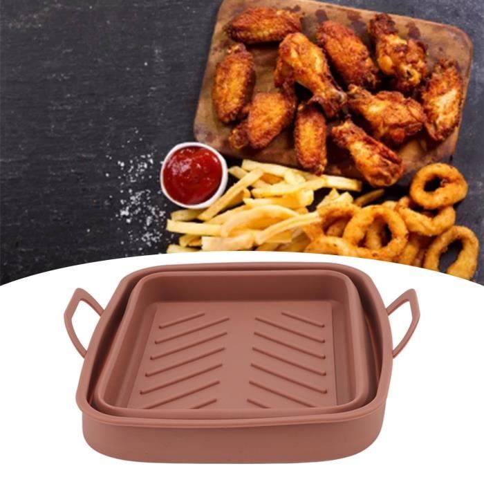 ROM Doublure De Friteuse En Silicone (Marron)2 Pcs Silicone Cooker Pot ...
