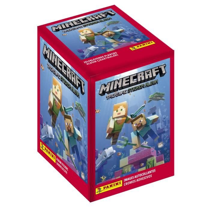 PANINI - Minecraft - Boite de 50 pochettes de stickers et cartes ...