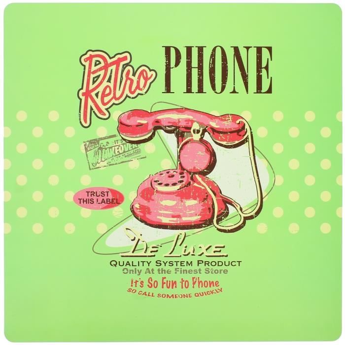 Set de table Rétro Vintage USA Pub Telephone Luxe - Cdiscount Maison