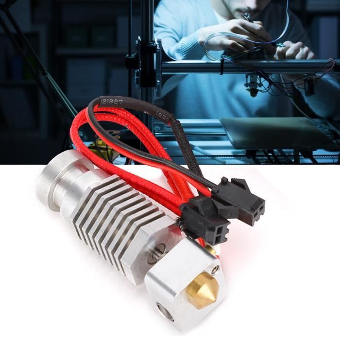 Qiilu Buse d'extrémité chaude d'extrudeuse Extrudeuse Hot End 1.75/0 ...