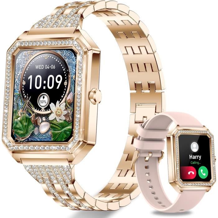 Montre Connectée Femme Avec Appel Bluetooth, Smartwatch 100+ Modes ...