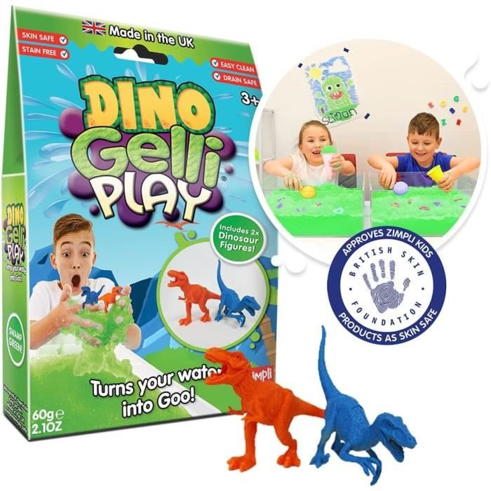 Zimpli Kids- Dino Gelli 2 Figurines de Dinosaures, Kids Toy, Vert, Play ...