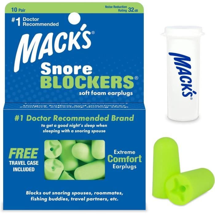 MACK'S - Bouchons d'oreille en mousse (12 paires)126 - Cdiscount Santé ...
