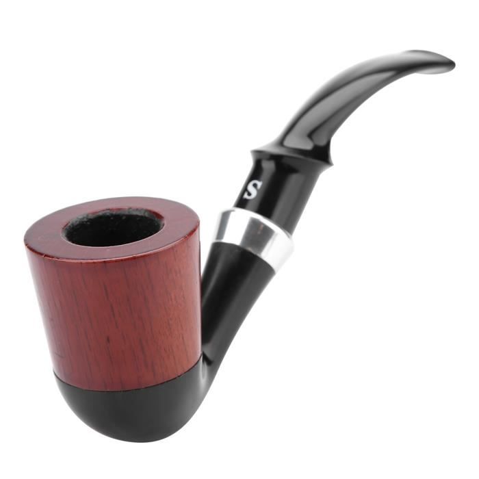 Tbest Pipe à fumer Tuyau de cigare de cigarette de tabac de Redwood d ...