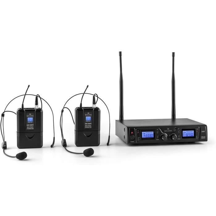 Duett Pro V2 - Set De Micro-Casques Sans Fil 2 Canaux, Portée 50M (Xlr ...