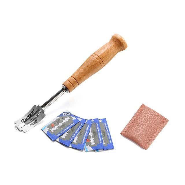 TRANCHEUR A PAIN,BK376-1--JxLame Outils en plastique et bois, Grattoir ...