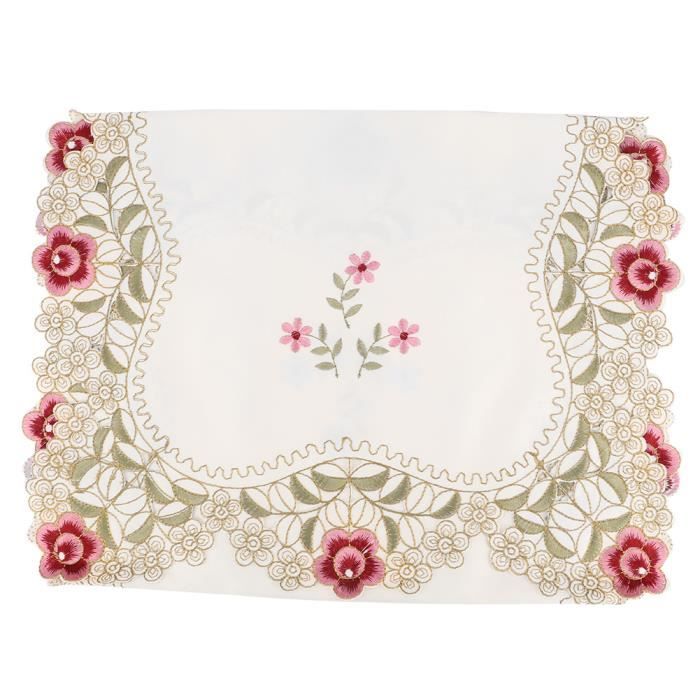 Nappe Nappe Européenne Brodée Nappe De Table Basse En Tissu 40 X 85 Cm ...