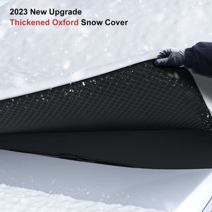 Couverture de pare-brise améliorée neige,support magnétique pare-soleil de voiture,couverture de ...