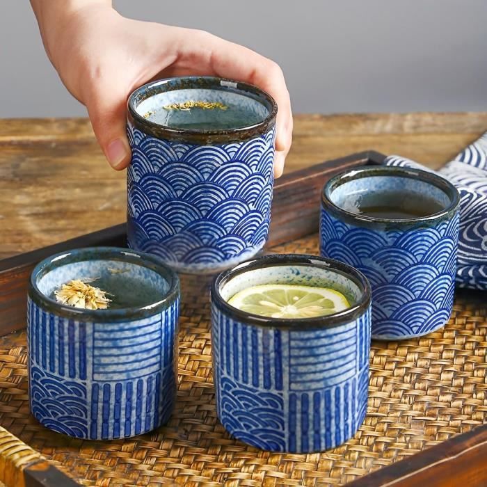 Lot De 6 Tasses À Thé En Céramique, Vintage Tasse À Thé Japonaise ...