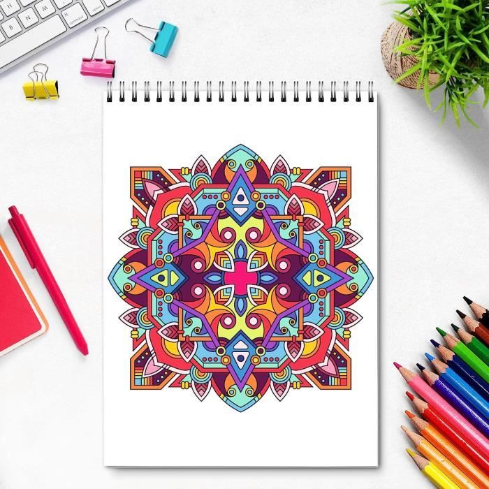 Finoly Mandalas à Colorier Adulte - Livre de Coloriage pour Adulte Anti ...