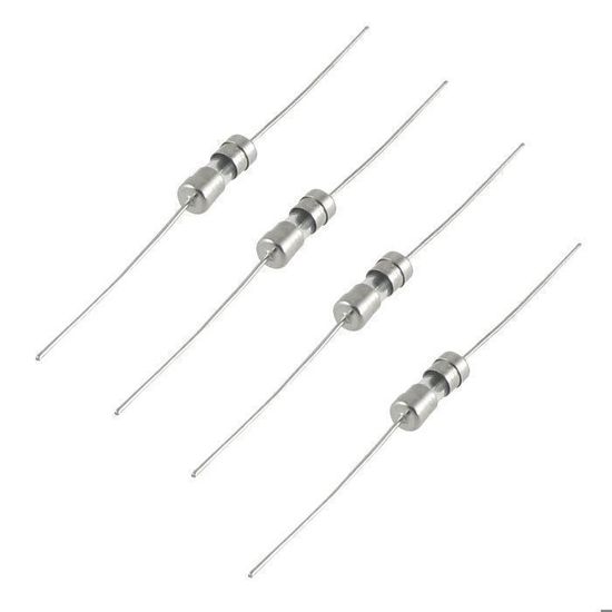 Fusible SOURCING MAP 10Pcs 3,6mm x 10mm 250V 1,6A Verre Cartouche Lente Fusion Axial Fusibles ...