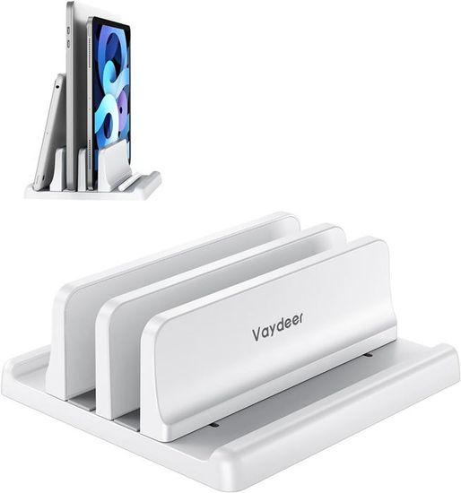 Support vertical pour ordinateur portable de bureau, double fente ...