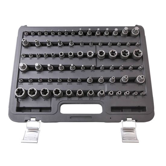 Coffret douilles et douilles embouts ts-torx-torx plus (77pcs) - OM 2338 - CLAS Equipements ...