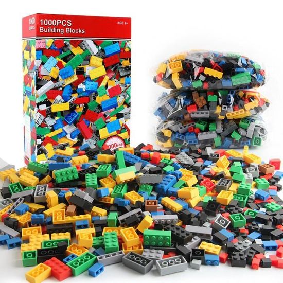 Blocs de Construction brique Jouet jeu 1000 pièces pcs vrac Multicolore ...