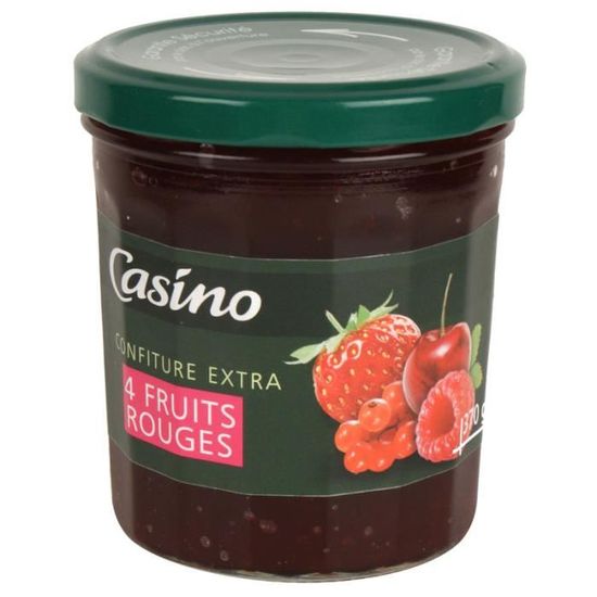 ANDROS Confiture Extra 4 fruits rouges - 370g - Cdiscount Au quotidien