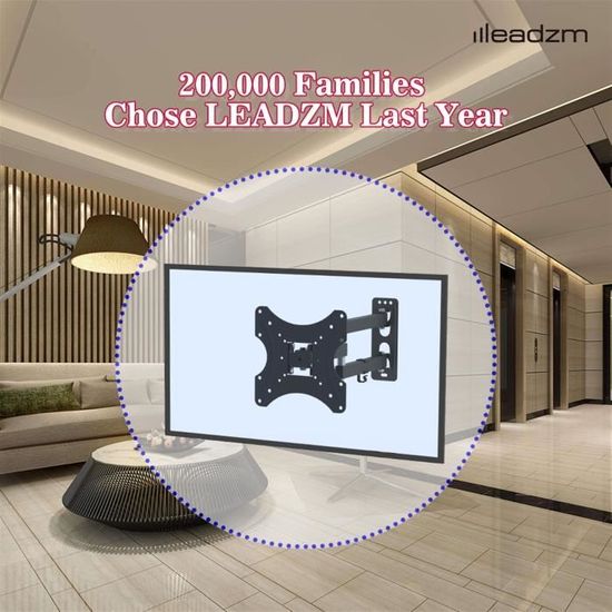 HEG Support mural ajustable 26-55" Support TV rotatif TMX200 avec ...