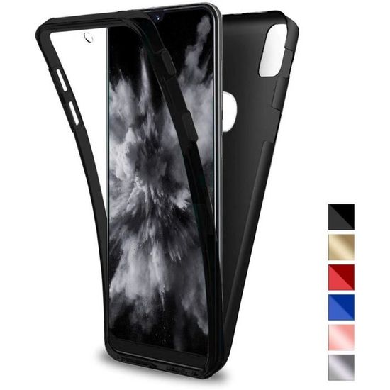 Coque Noire Compatible pour Xiaomi Redmi Note 7 360 Degrés -Protection ...