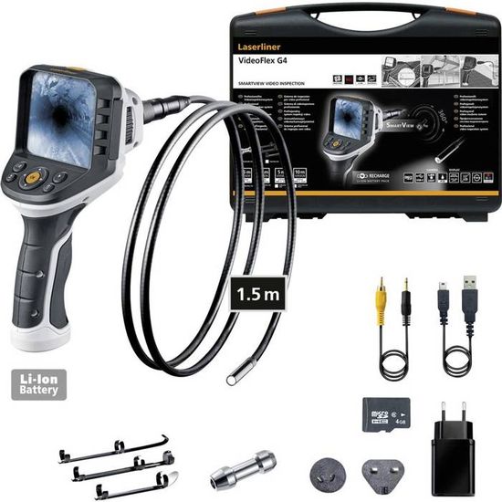 Endoscope Laserliner 082.242A Ø de la sonde: 9 mm Longueur de sonde: 1. ...