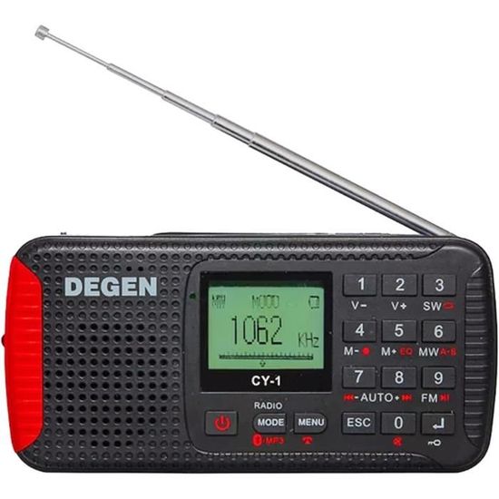 Solar Radio Cy-1 Fm Mw Sw Digital Portable Receiver-Emergency-Alarm ...