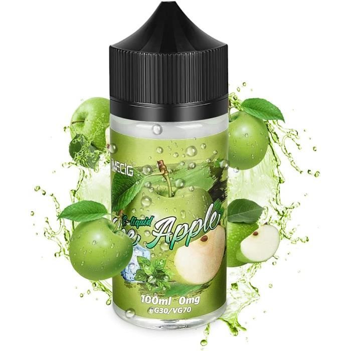 100 ml Vape Liquide Glace Pomme Premium Ecig Vape Jus 70-30 E Liquide ...