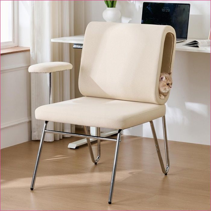 Chaise de Bureau - Combo Homme-Animaux avec Caverne pour Chat, Tissu ...